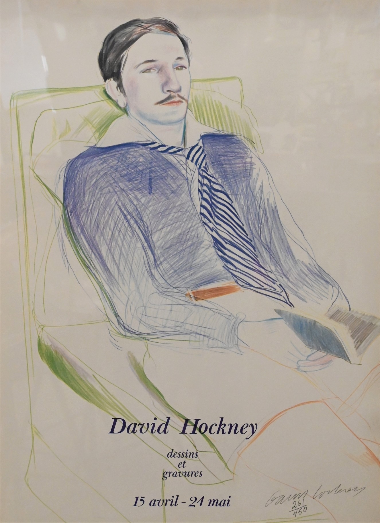 David Hockney | “David Hockney Dessins et Gravures”/”Seated man ...