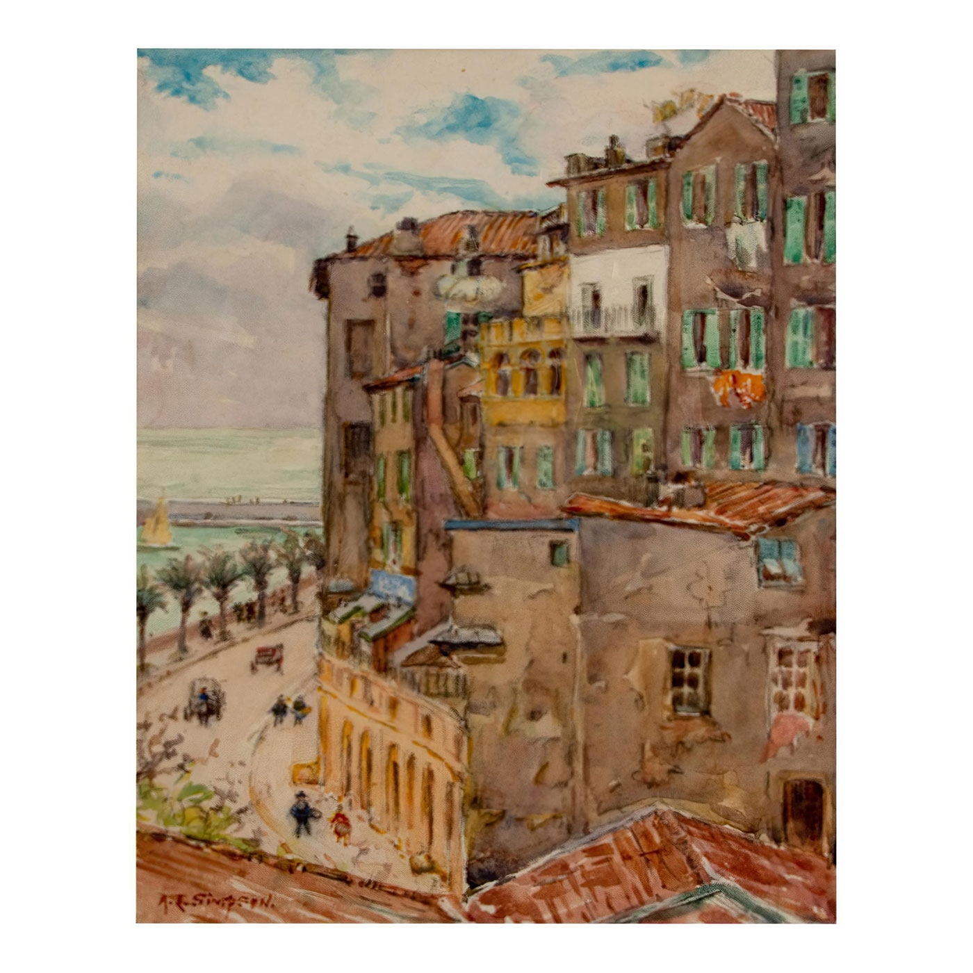 Alan Simpson | Alan Simpson (British, 1941-2007) Watercolor Painting ...