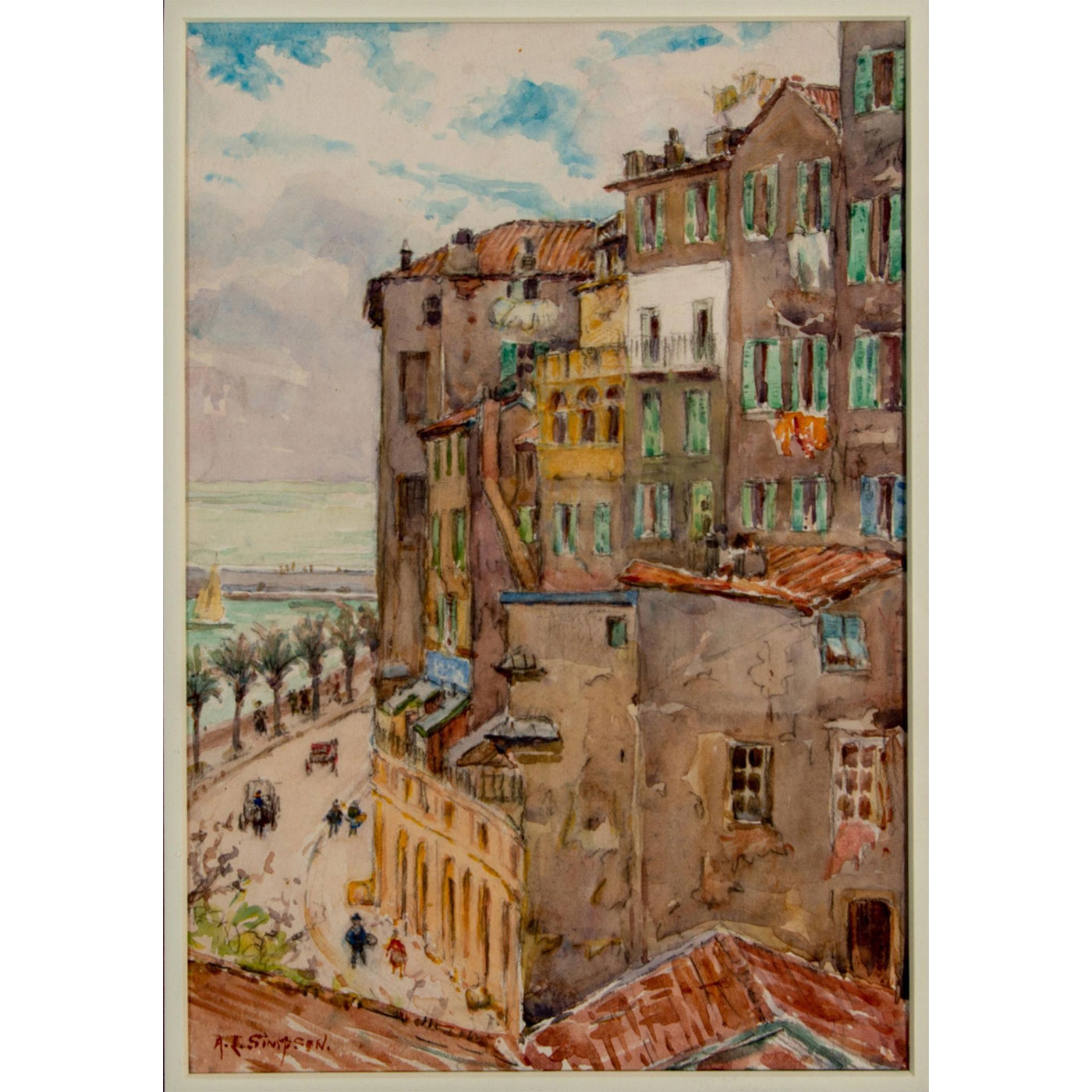 Alan Simpson | Alan Simpson (British, 1941-2007) Watercolor Painting ...