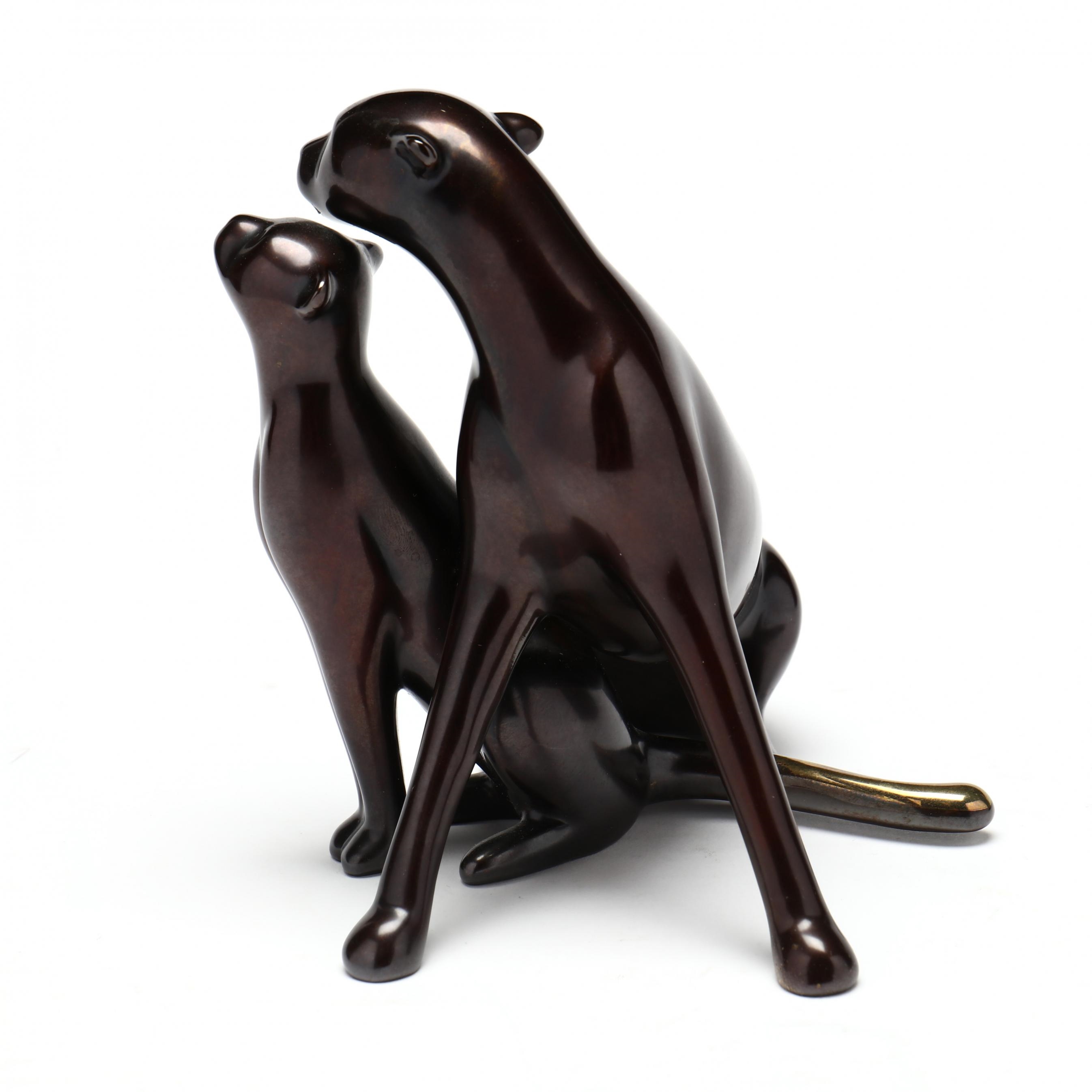 Loet Vanderveen | Cheetah and Cub (1985) | MutualArt
