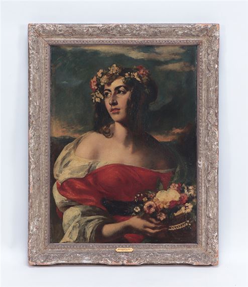 William Etty | Portrait of a young maiden | MutualArt