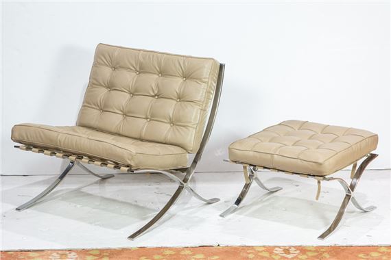 Ludwig Mies van der Rohe | A Mies Van der Rohe style Barcelona chair ...