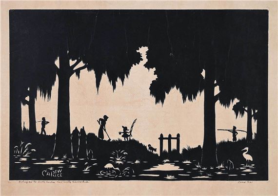 Carew Rice | cut paper silhouette (1962) | MutualArt