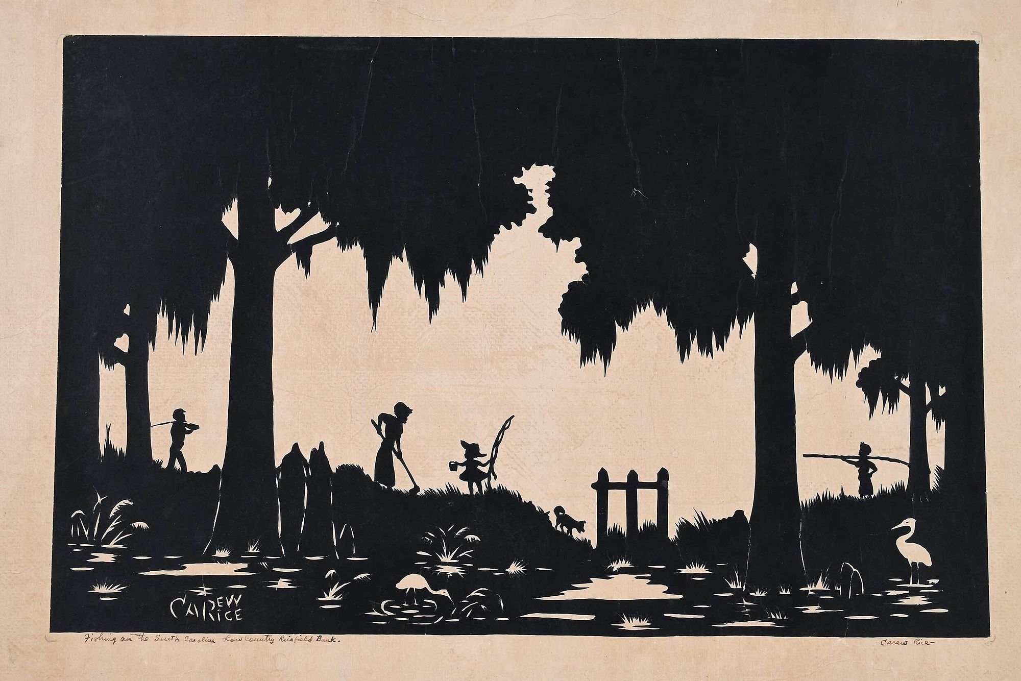 Carew Rice | cut paper silhouette (1962) | MutualArt