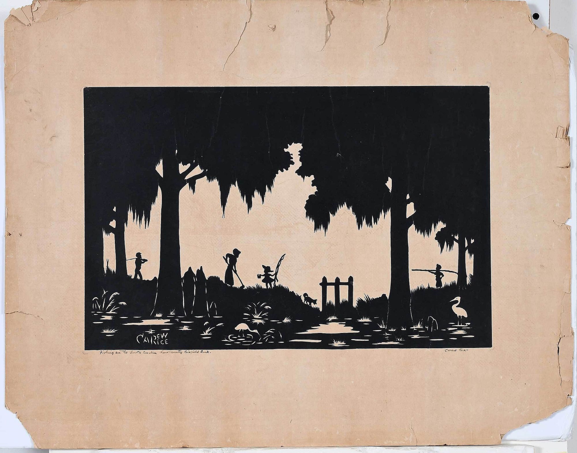 Carew Rice | cut paper silhouette (1962) | MutualArt