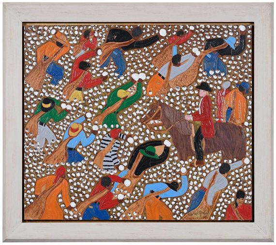 Winfred Rembert | dye on carved and tooled leather | MutualArt