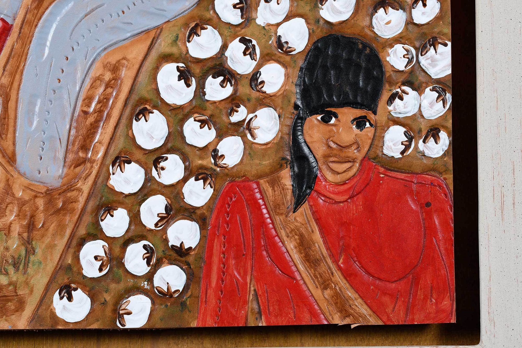 Winfred Rembert | dye on carved and tooled leather | MutualArt