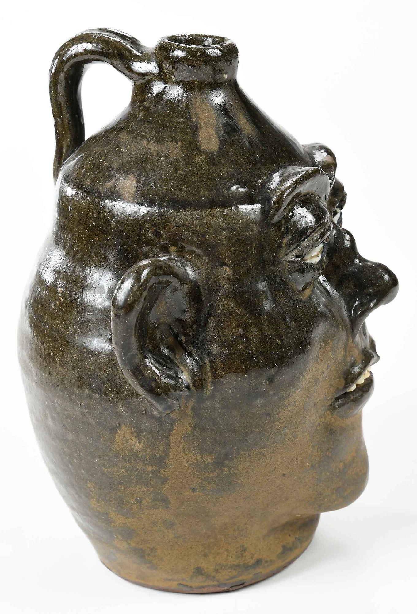 Lanier Meaders | 1917-1998) runny green glaze | MutualArt