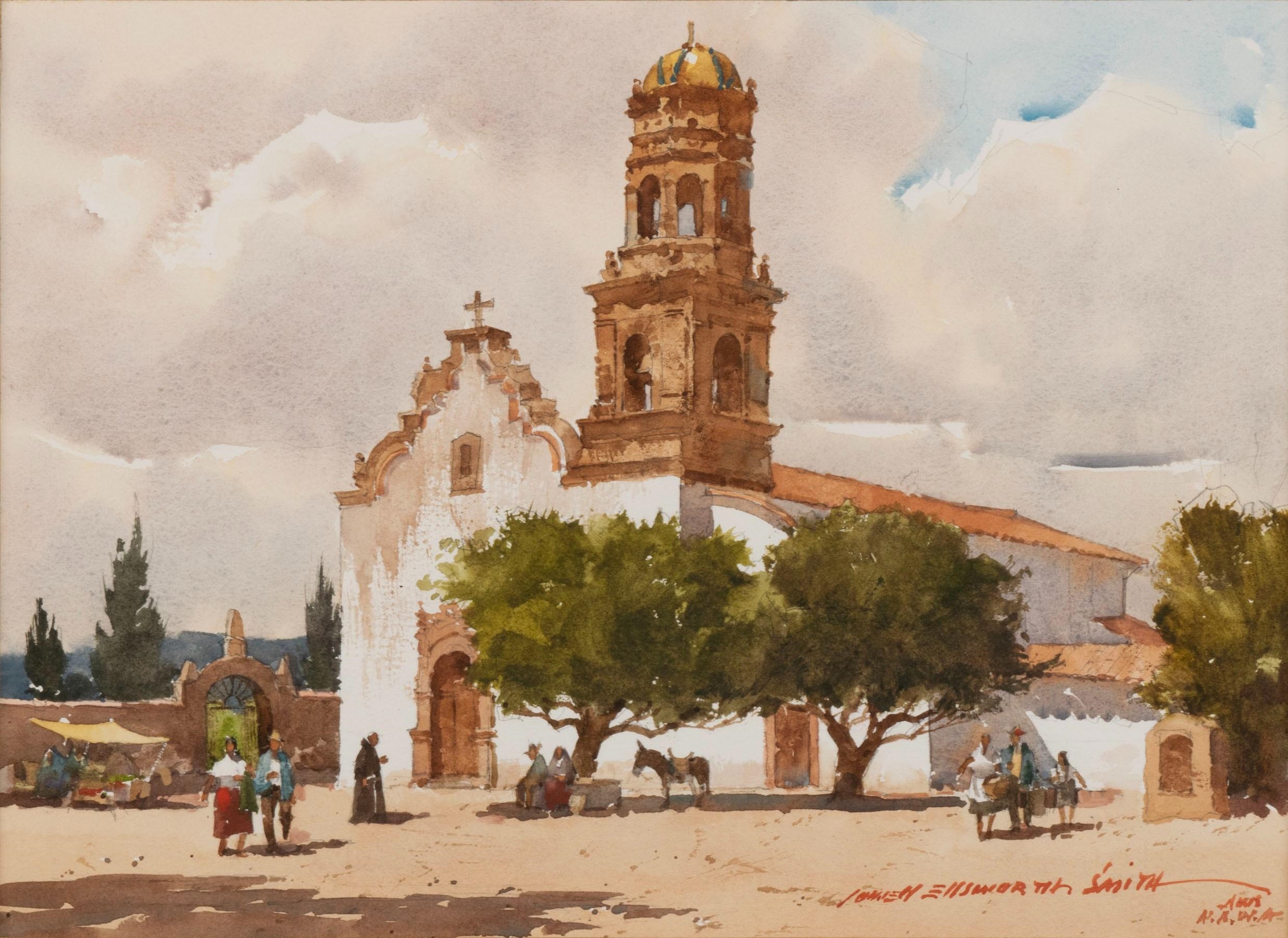 Lowell Ellsworth Smith | Architectural rendering of a chapel with ...