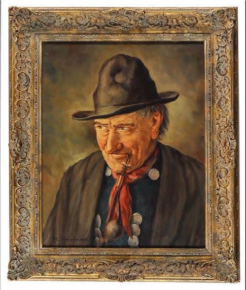 Martin Anzinger | Bauer mit Pfeife | MutualArt