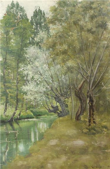 Gustave Guignery | Flusslandschaft (1890) | MutualArt