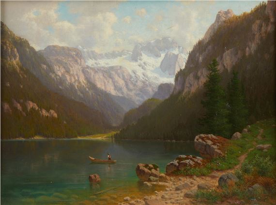 Ludwig Skell | Gosausee mit Dachstein | MutualArt