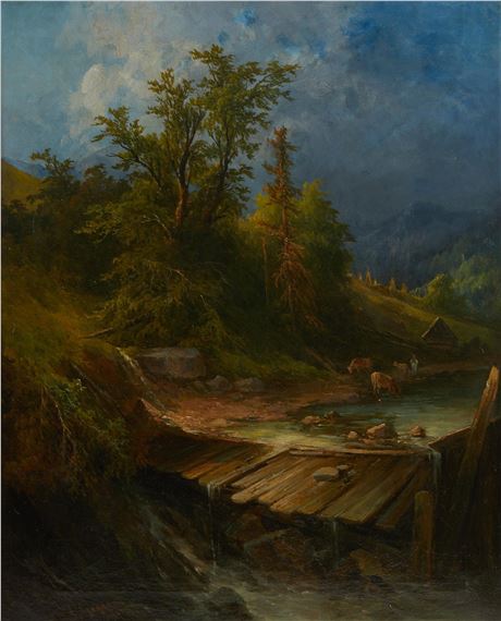 Georg Geyer | Aufziehendes Unwetter in den Bergen (1823) | MutualArt