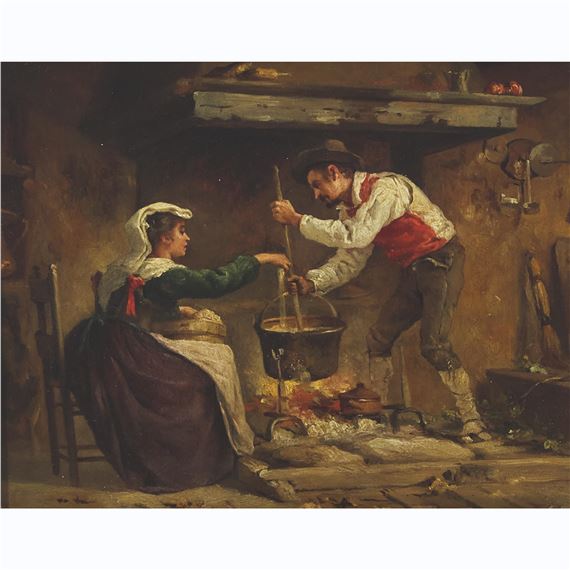 Charles Baptiste Schreiber | PREPARING SUPPER | MutualArt