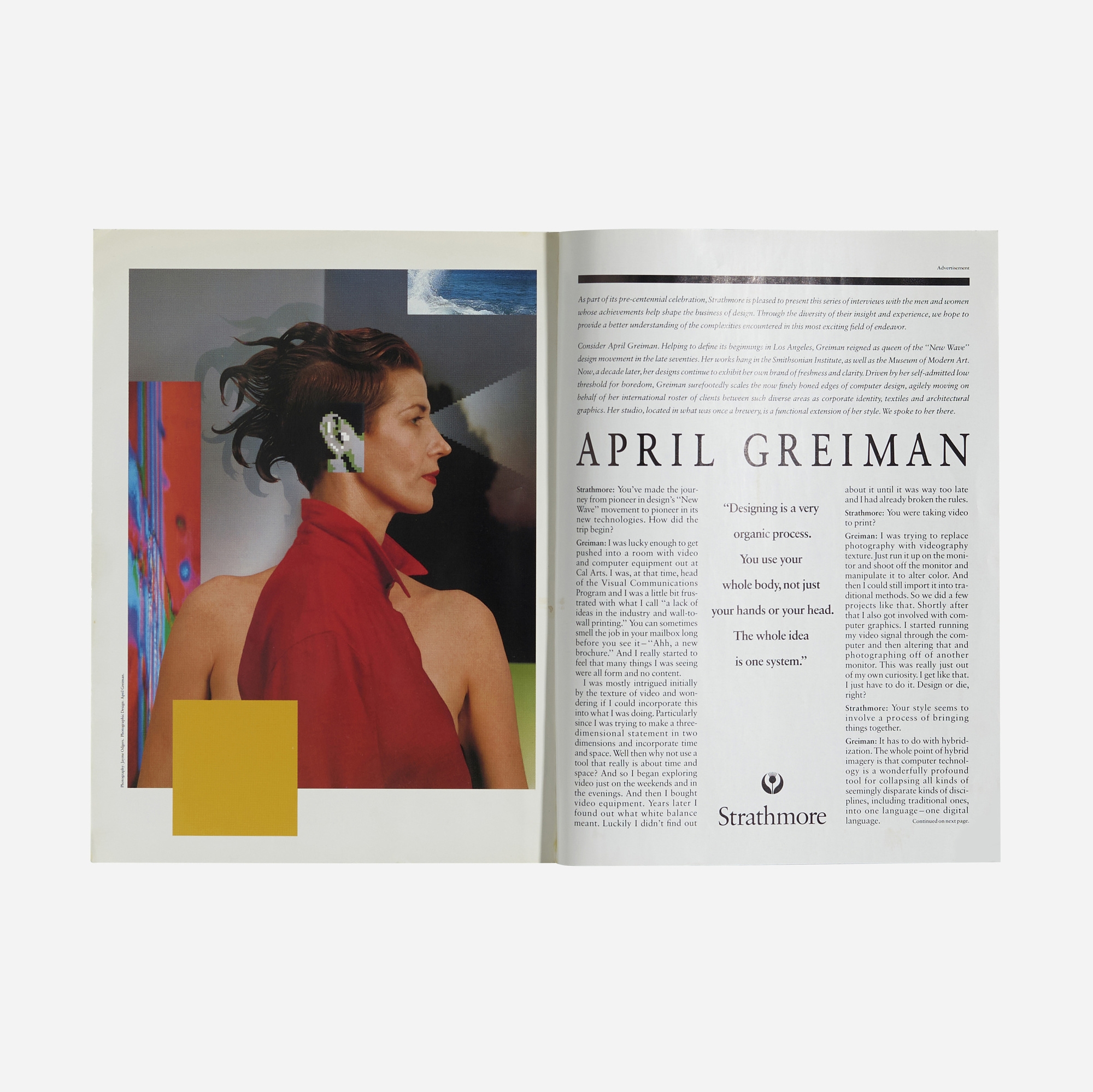 Jayme Odgers | Portrait of April Greiman for Strathmore Paper Company ...