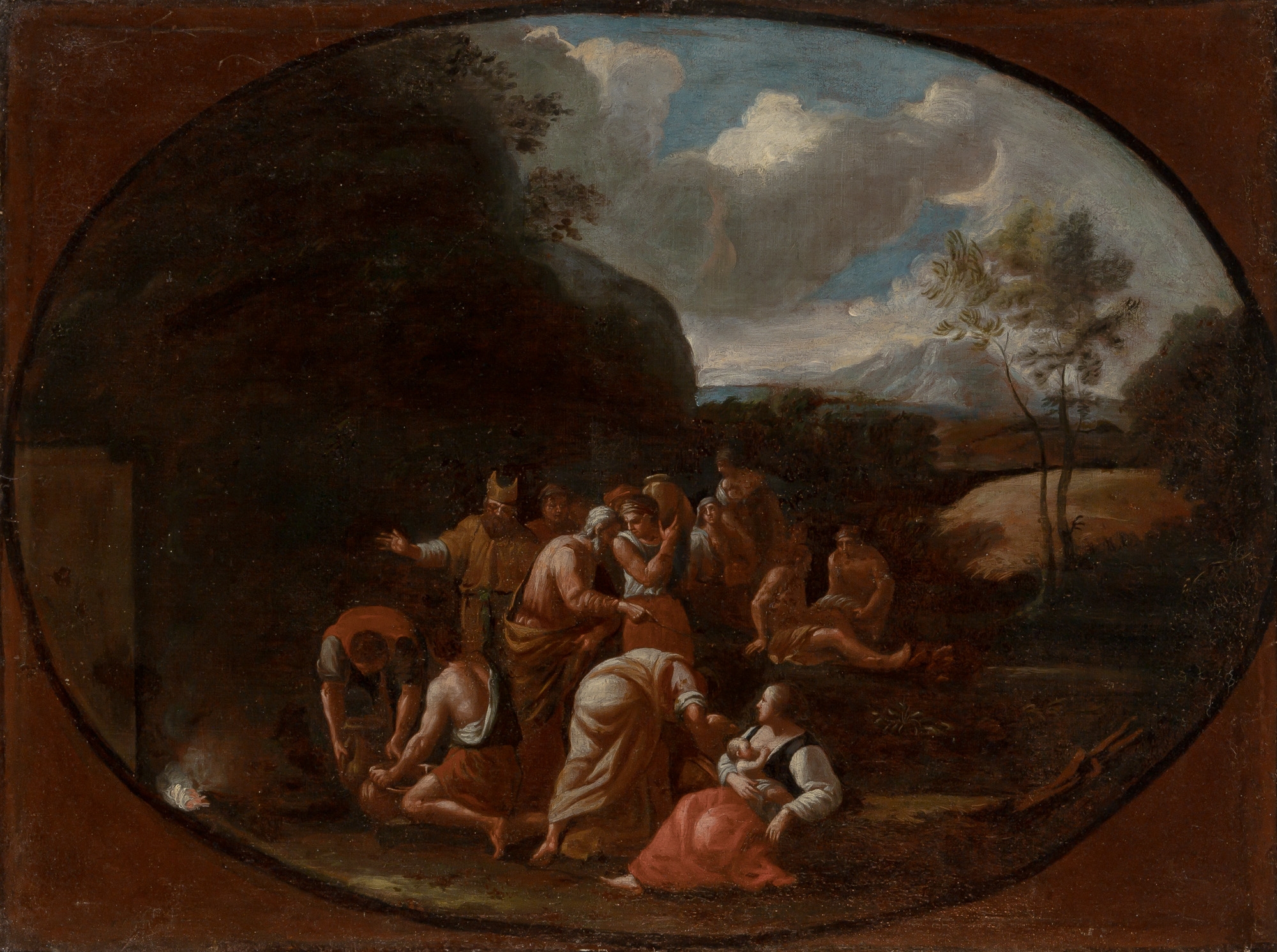 Neapolitan School, 17th Century | Moses Striking the Rock (17th Century) | MutualArt