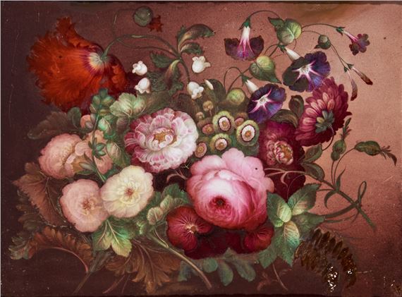English School, 19th Century | garden flowers | MutualArt