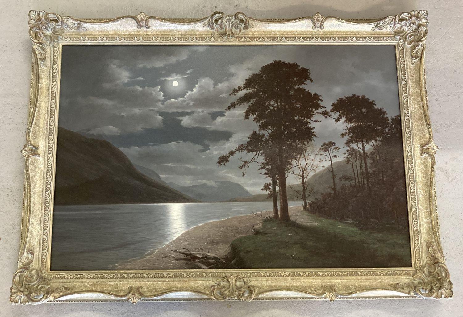 Howard Shingler | - Buttermere by Moonlight - Great Borne & Long Crags ...