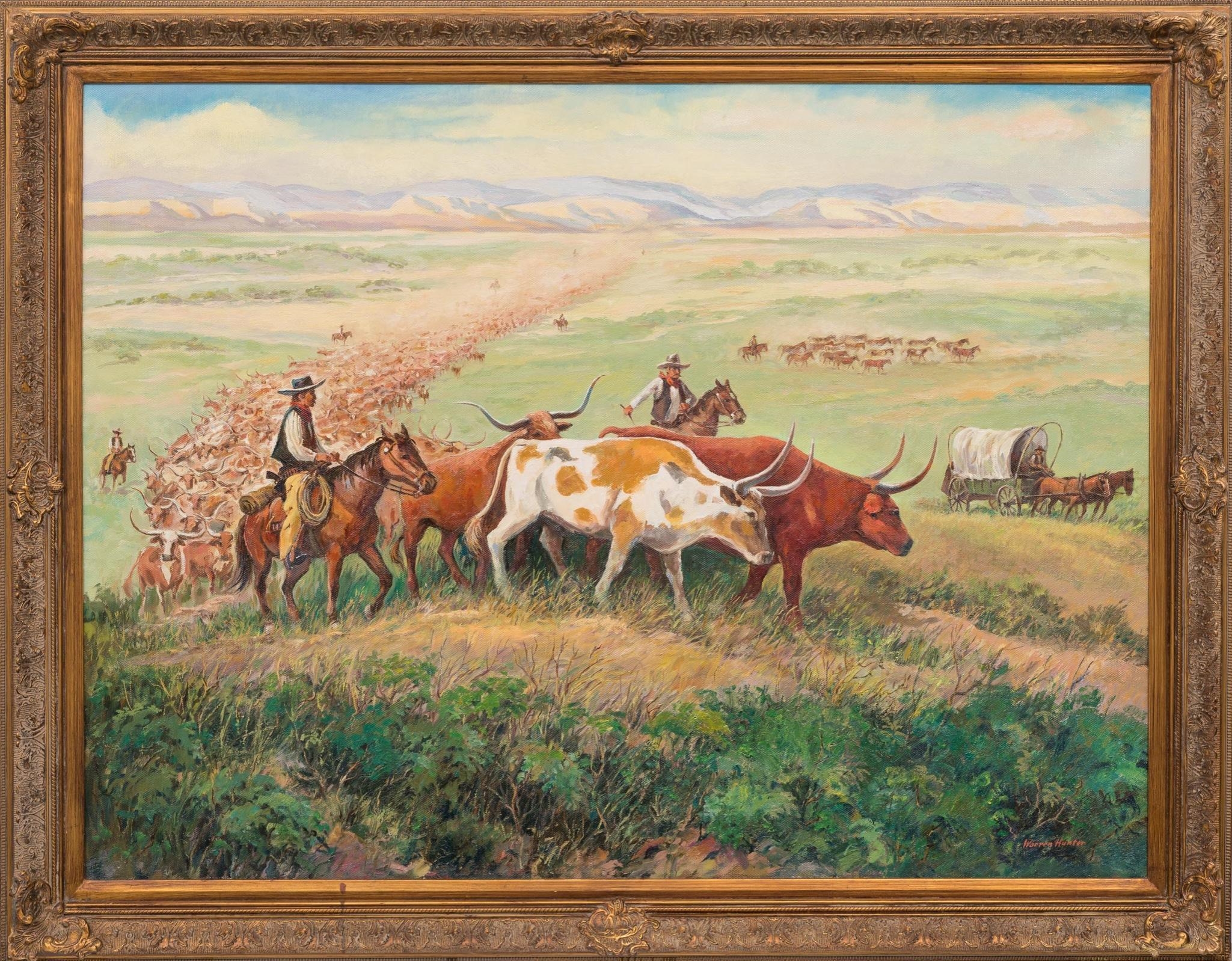 Warren Hunter | Cattle Drive (1934) | MutualArt