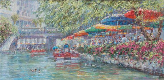 Robert Hamman | Spring Riverwalk | MutualArt