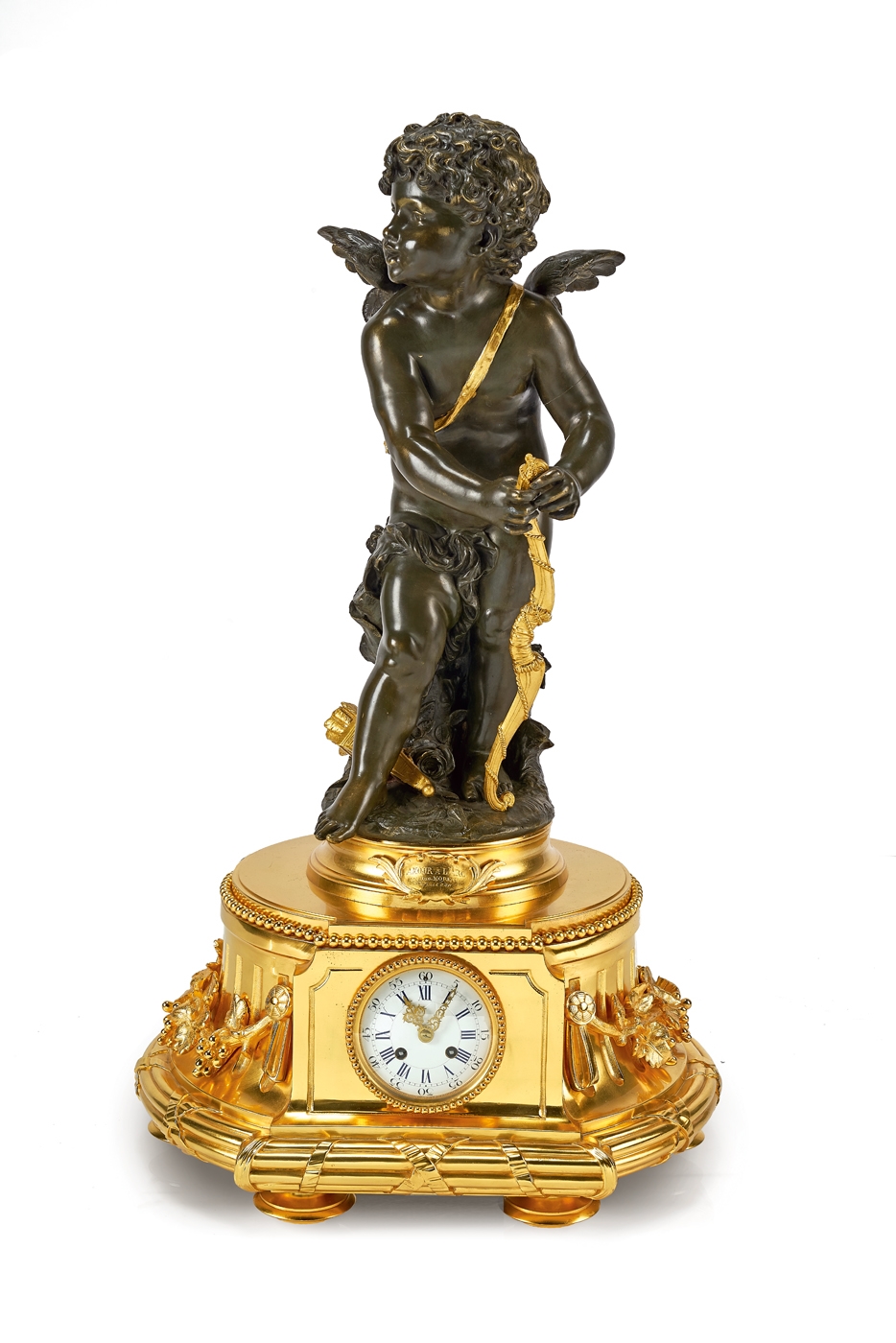 Auguste Moreau | Three-Piece Clock Garniture | MutualArt