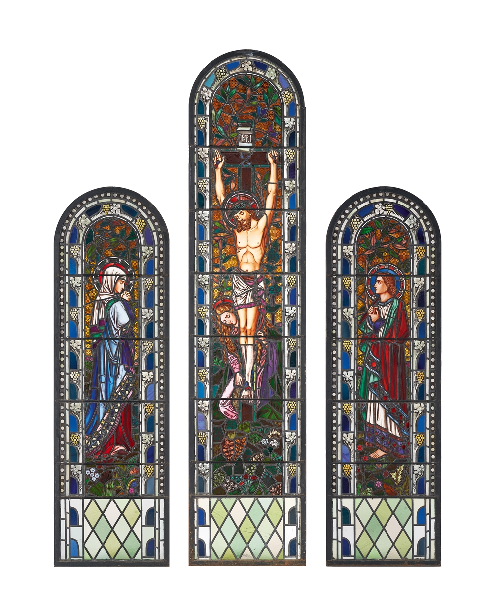 John Millner Allen | Crucifixion of Christ, flanked by the Virgin Mary ...