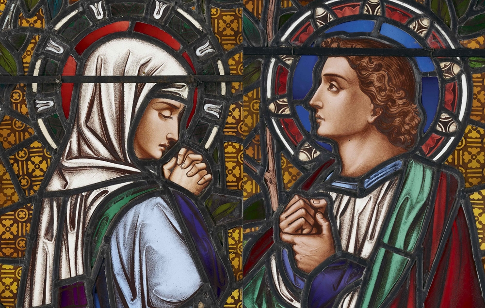 John Millner Allen | Crucifixion of Christ, flanked by the Virgin Mary ...