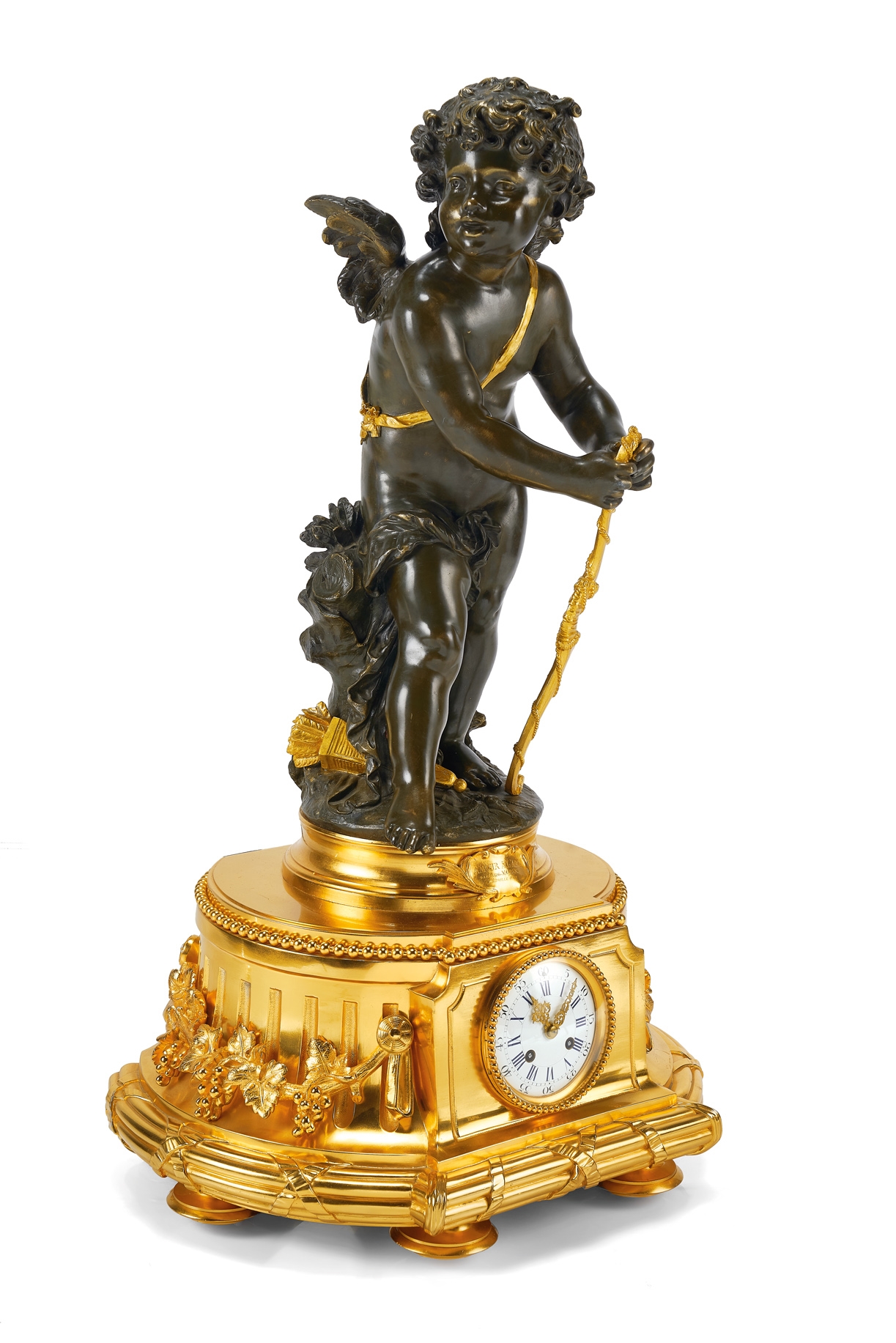 Auguste Moreau | Three-Piece Clock Garniture | MutualArt