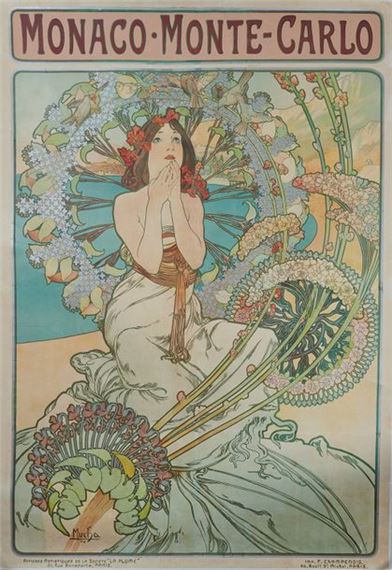 Alphonse Mucha | MONACO MONTE CARLO, 1897 (1897) | MutualArt