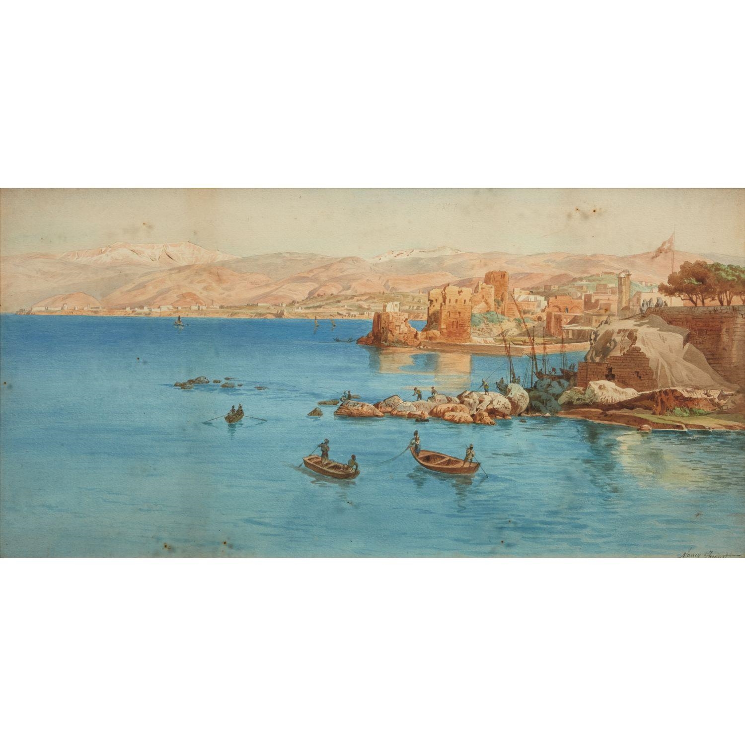 Auguste Gabriel Nancy | LE PORT DE BEYROUTH | MutualArt