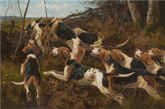 Alfred Duke | Hunting Dogs | MutualArt