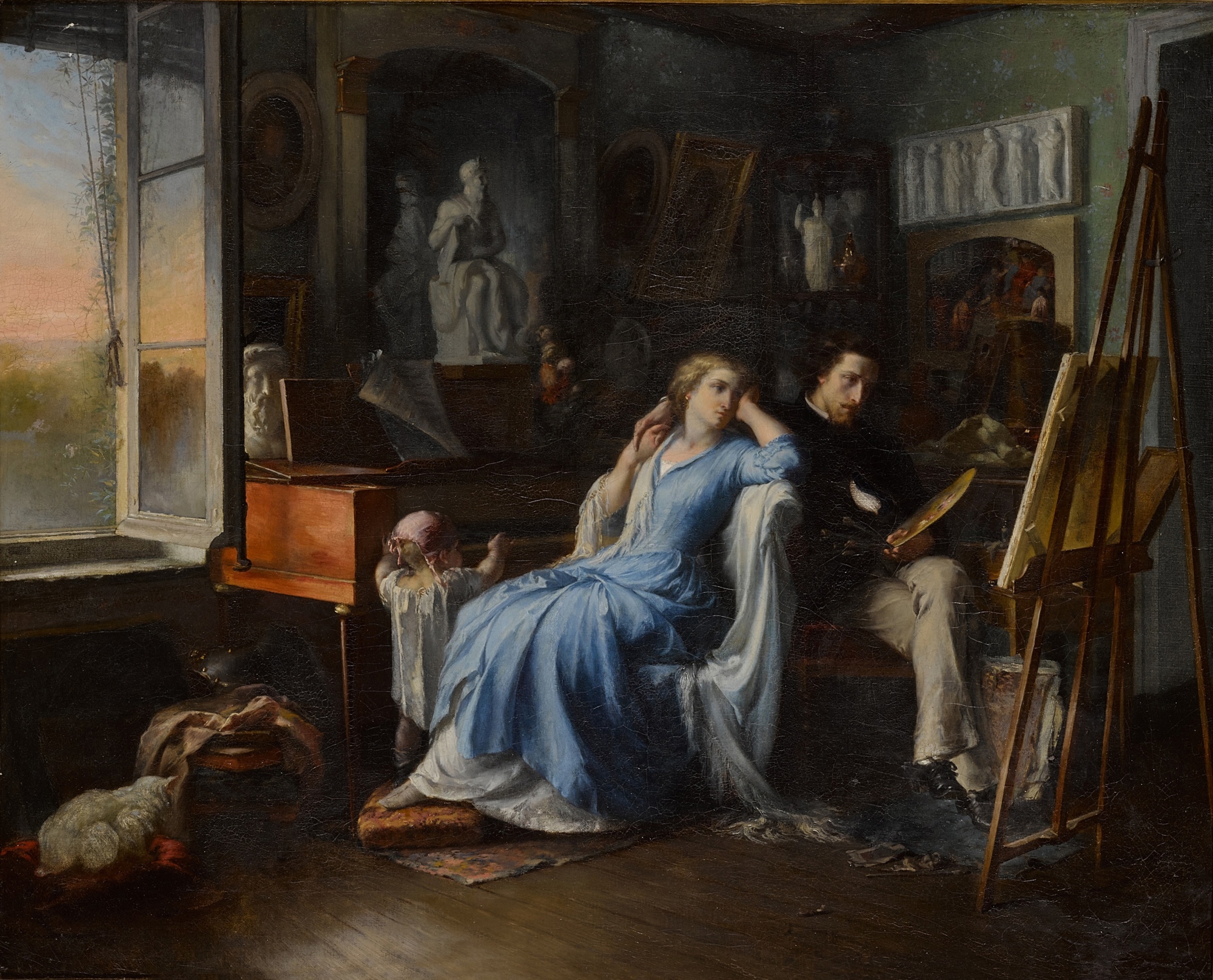 Alexis Joseph Mazerolle | L’Atelier du peintre (1853) | MutualArt