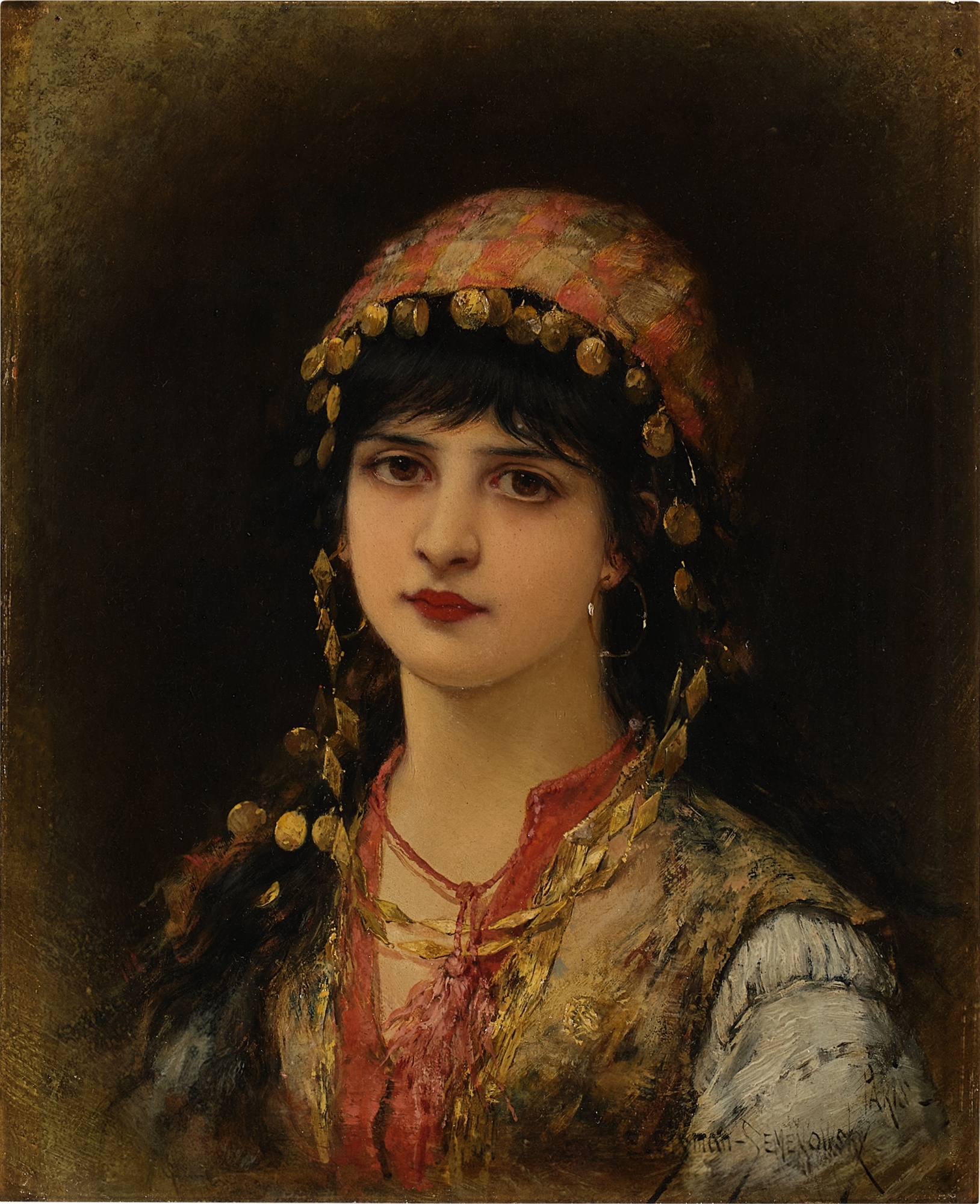 Emile Eisman-Semenowsky | Orientalist Portrait | MutualArt