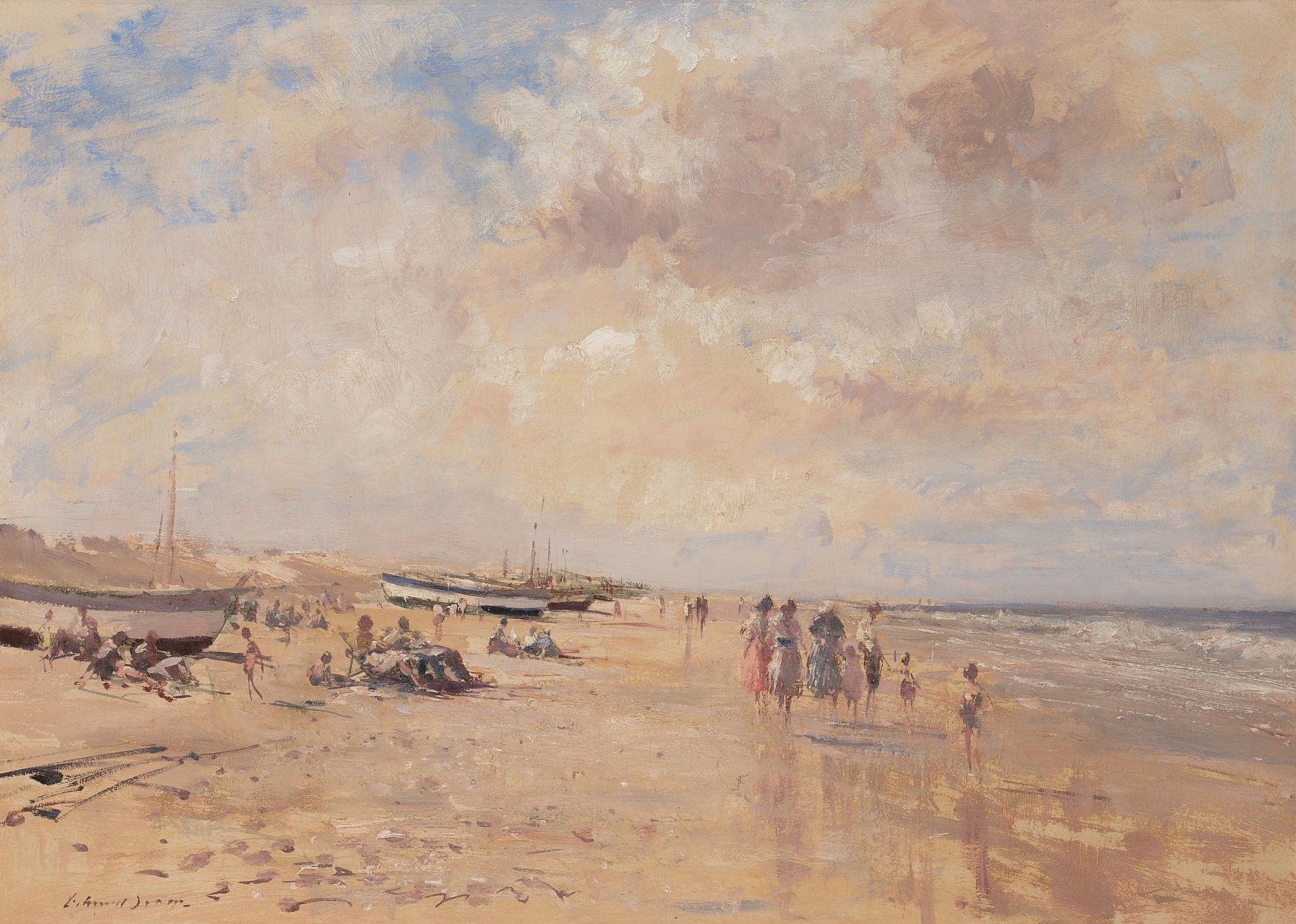 Edward Brian Seago | Beach Scene | MutualArt