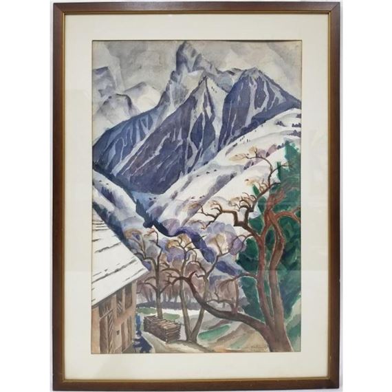 Bertram Hartman | Snow Mountains (1925) | MutualArt
