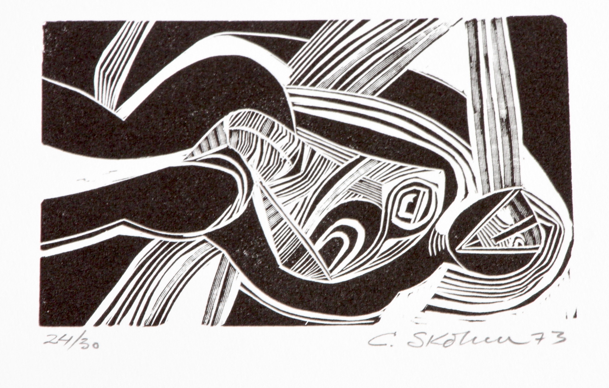 Cecil Skotnes | RECLINING FEMALE FIGURE (1973) | MutualArt