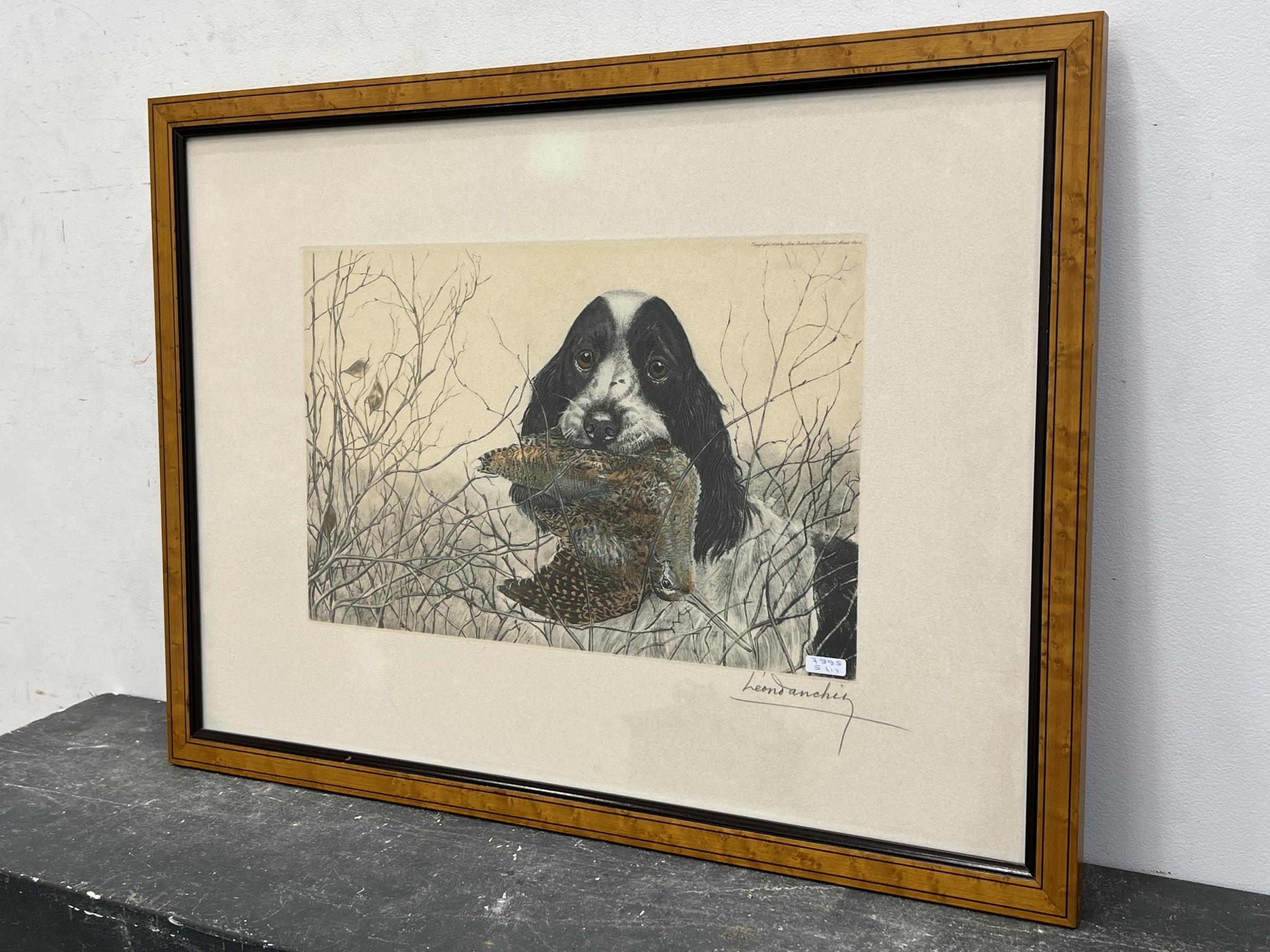 Leon Danchin | Chien de chasse et faisan | MutualArt