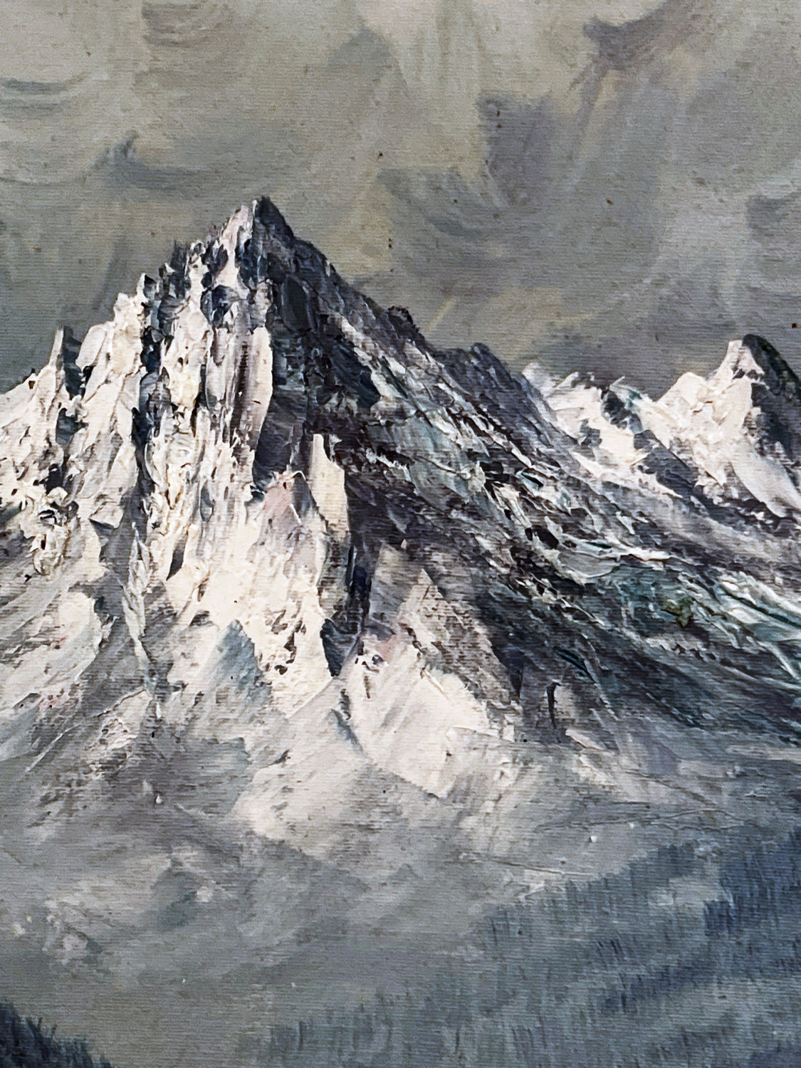 J. Chapman | LARGE SIGNED CHAPMAN PAINTING OF MOUNTAINS AND WATERFALLS ...