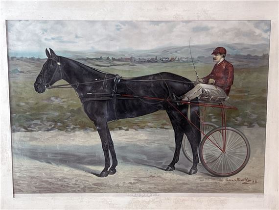 Gean Smith | DIRECTUM KING OF TROTTERS BY GEAN SMITH 1894 PRINT | MutualArt