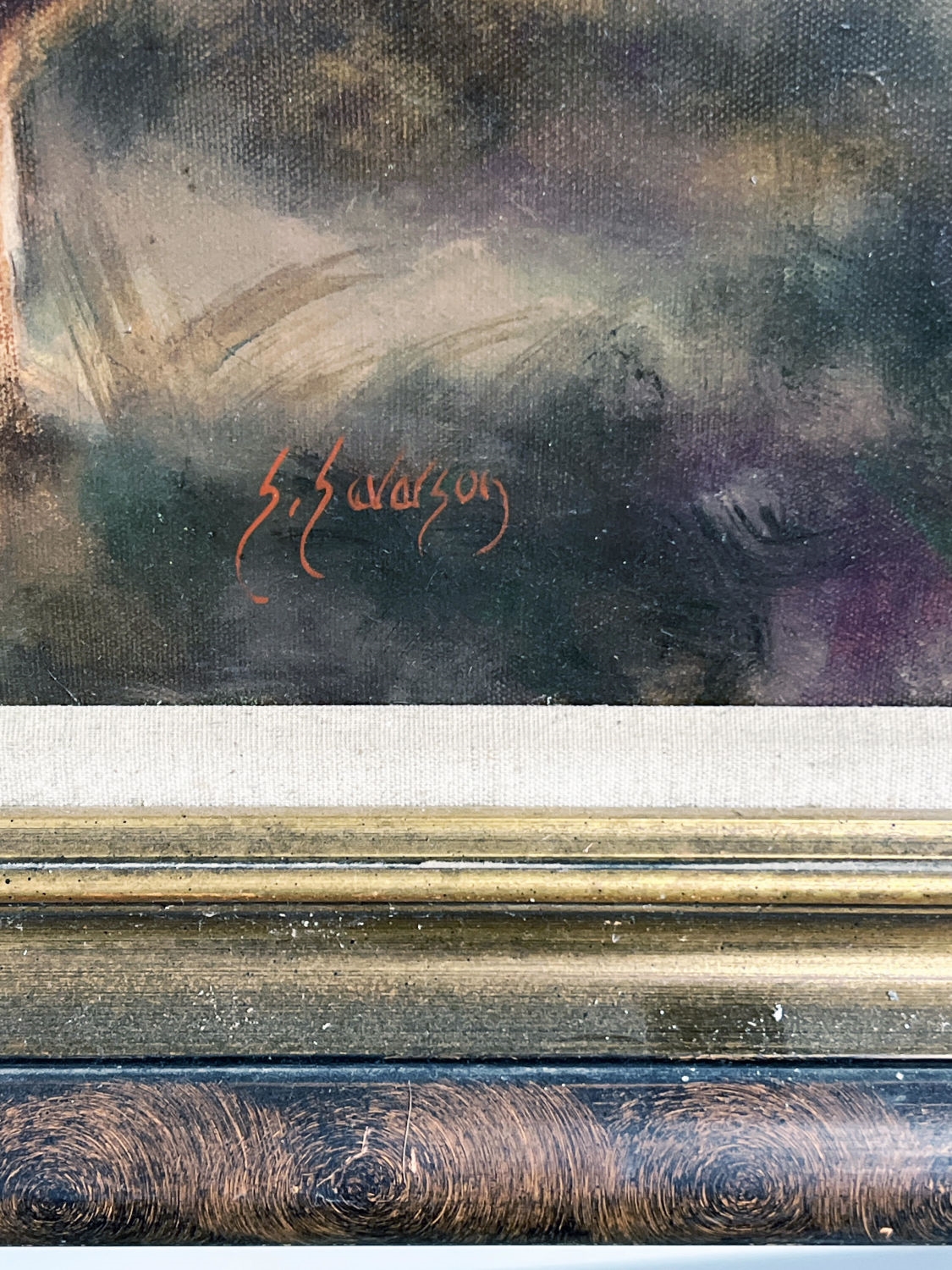 Sandra Severson | SANDRA SEVERSON SIGNED HORSE & RIDER PAINTING | MutualArt