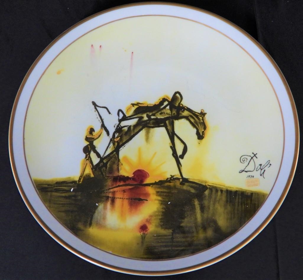 Salvador Dalí | Large Porcelain plate by Salvador Dali (1904) | MutualArt