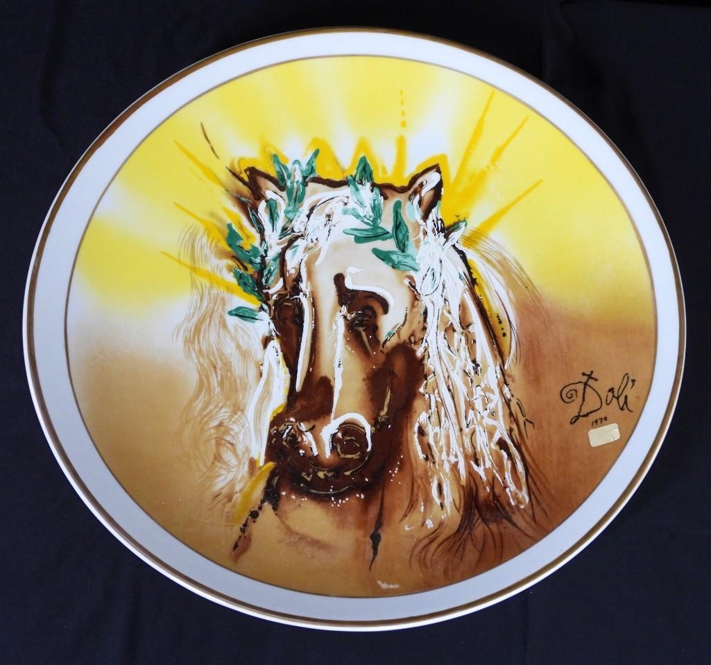 Salvador Dalí | Large Porcelain plate by Salvador Dali (1904) | MutualArt