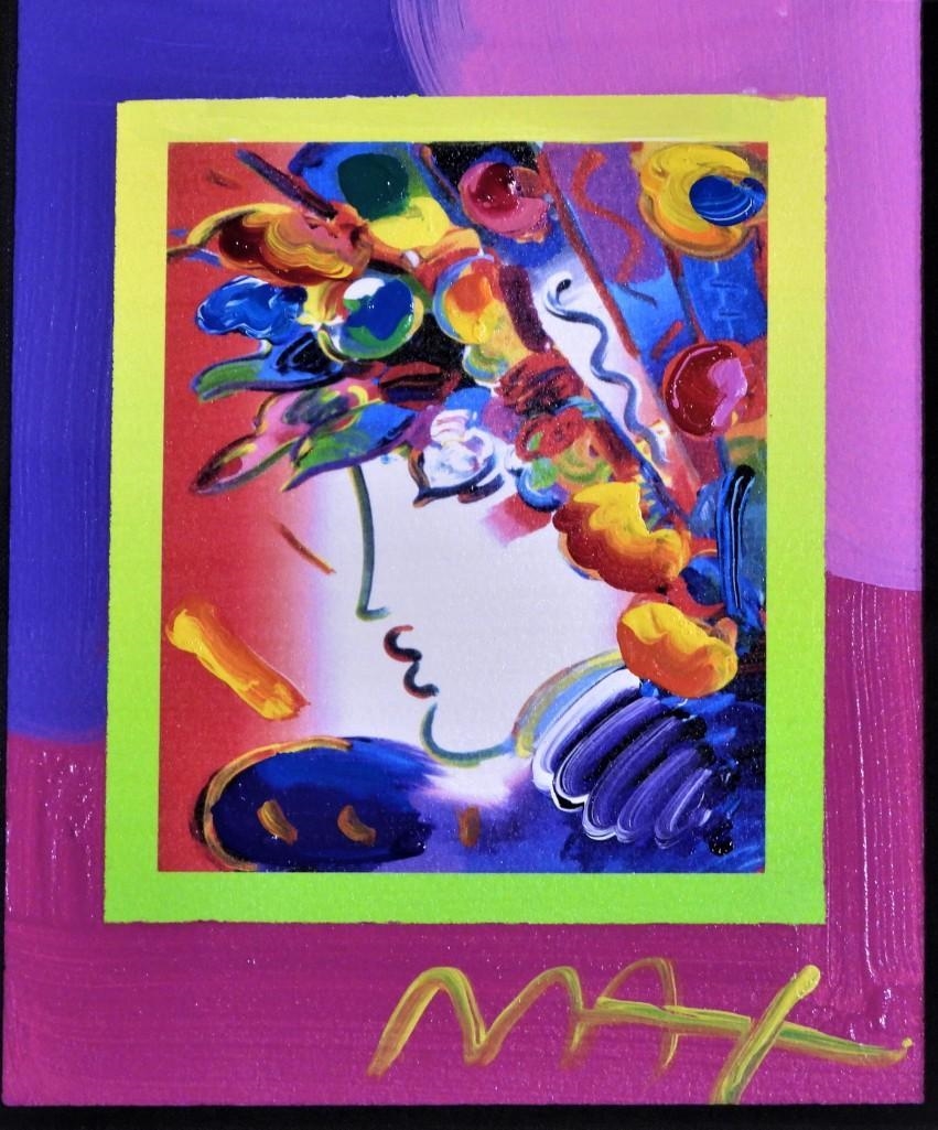 Peter Max | Peter Max Mixed Media Acrylic on paper Blushing Beauty on ...