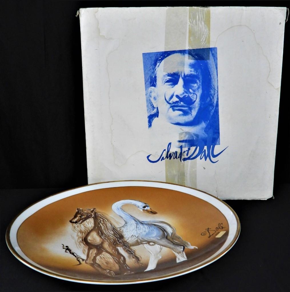 Salvador Dalí | Large Porcelain plate by Salvador Dali (1904) | MutualArt