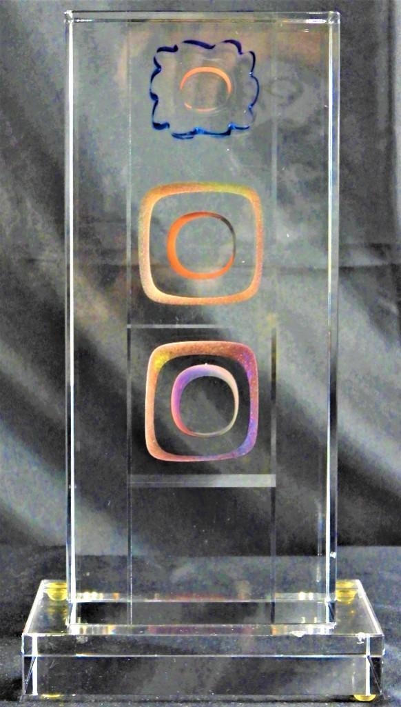 Edward Ed Nesteruk | NESTERUK (BORN 1941) ART GLASS SCULPTURE signed ...