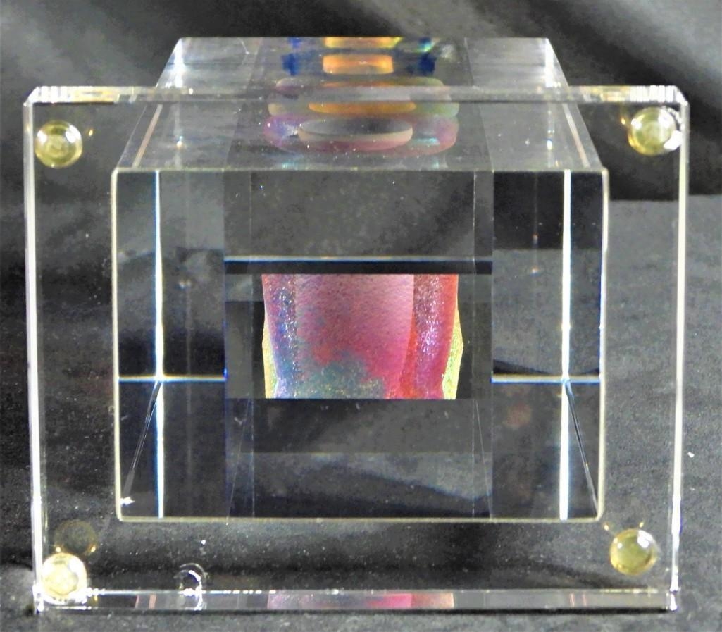 Edward Ed Nesteruk | NESTERUK (BORN 1941) ART GLASS SCULPTURE signed ...