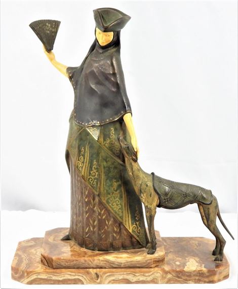 André Gilbert | Large Art deco Bronze Sculpture by Andre Gilbert ...