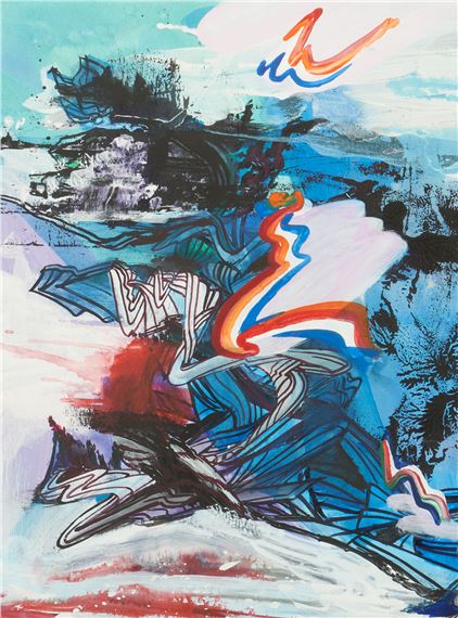 Suling Wang | Wang Suling Mixed Media Abstract Painting, Untitled, 2006 ...