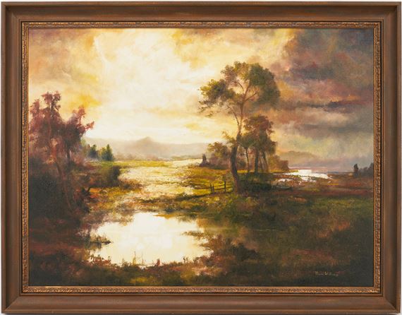 Ron Williams | Large Ron Williams O/C Landscape Painting | MutualArt