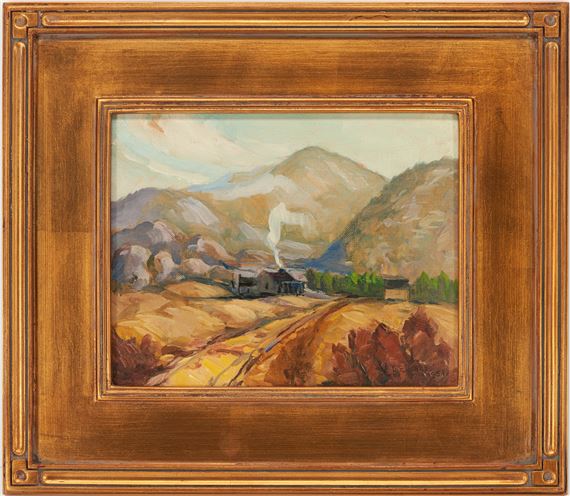 Louis Edward Jones | Louis Jones O/C Mountain Landscape Painting, A ...
